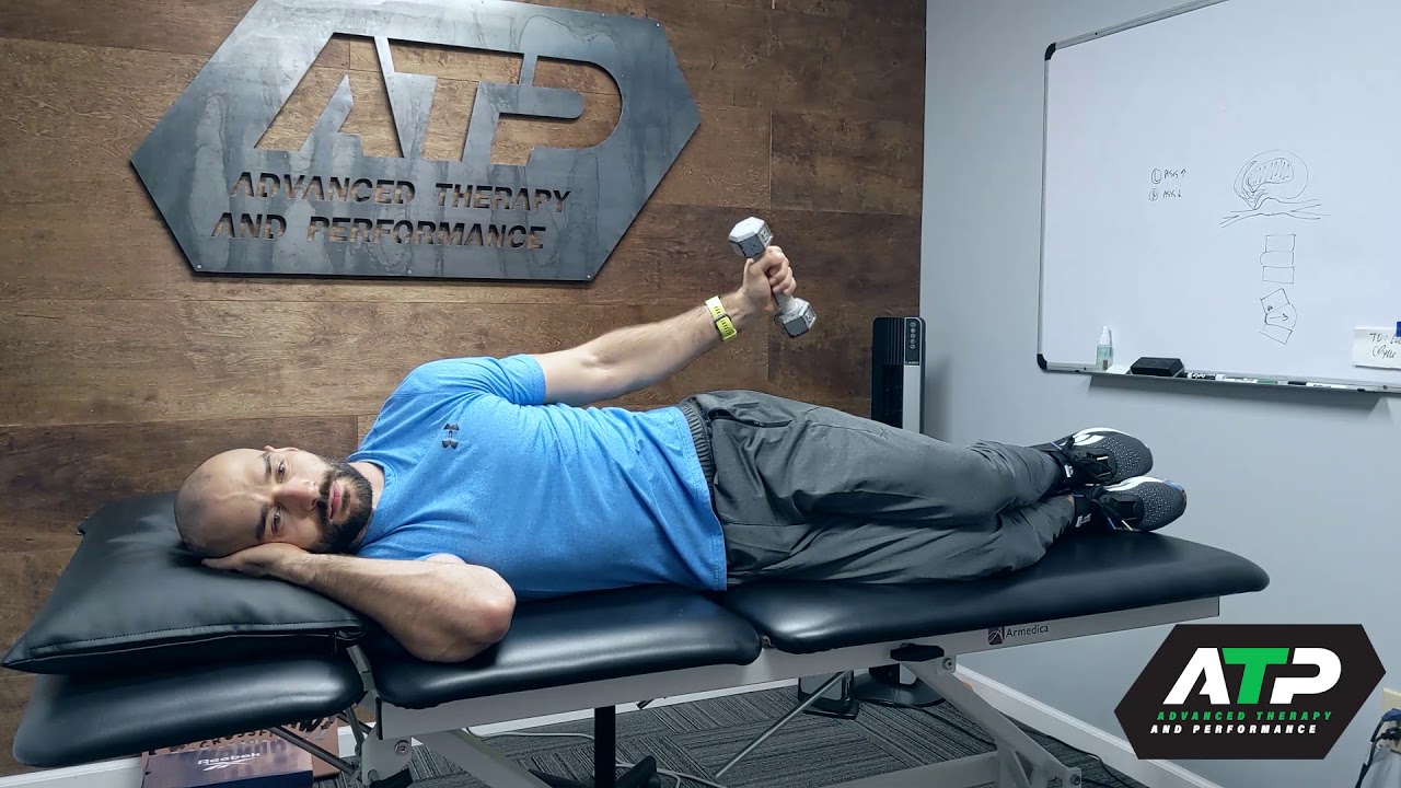 Side Lying Shoulder Abduction - YouTube