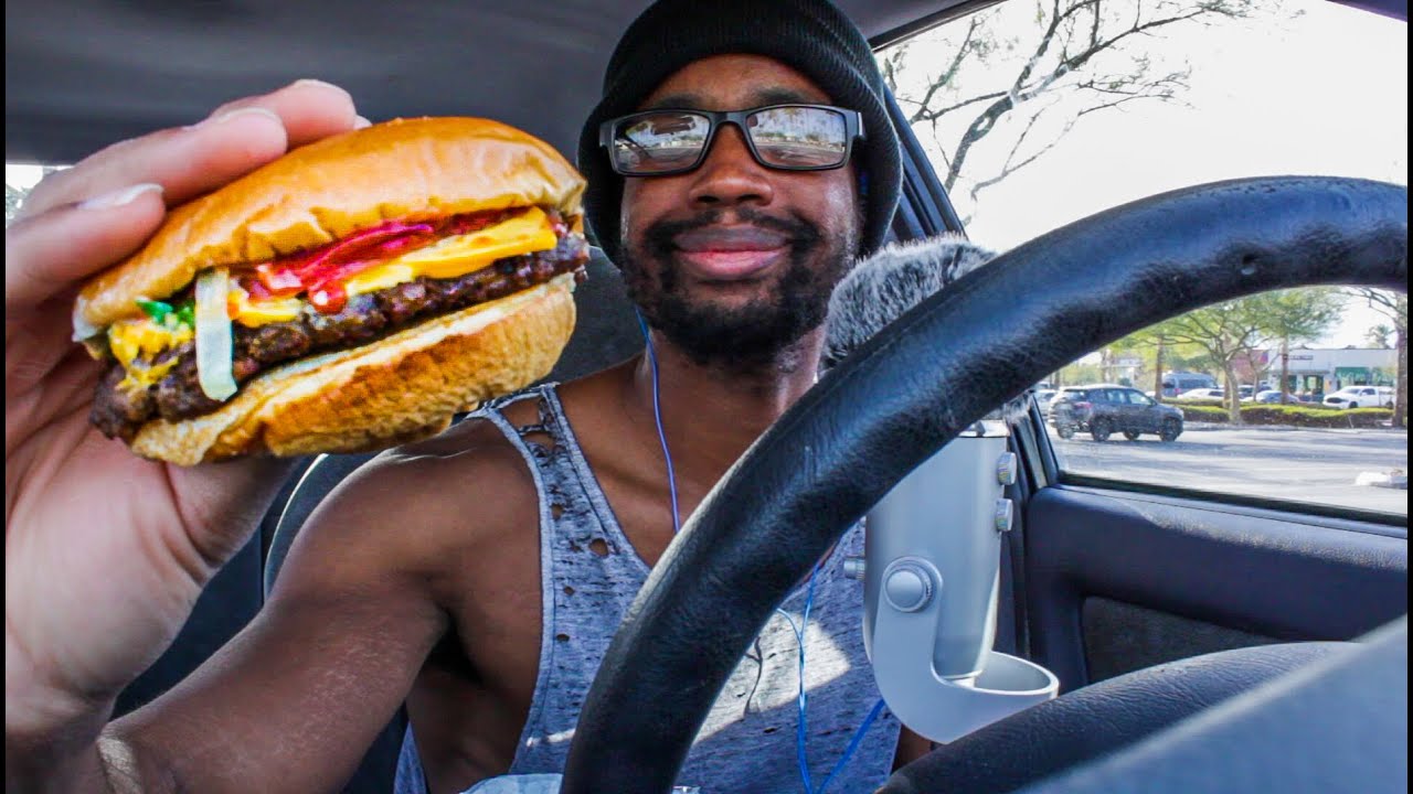 ASMR EATING A WENDY'S CHEESEBURGER , FRIES , & A DRINK IN MY CAR | ASMR ...