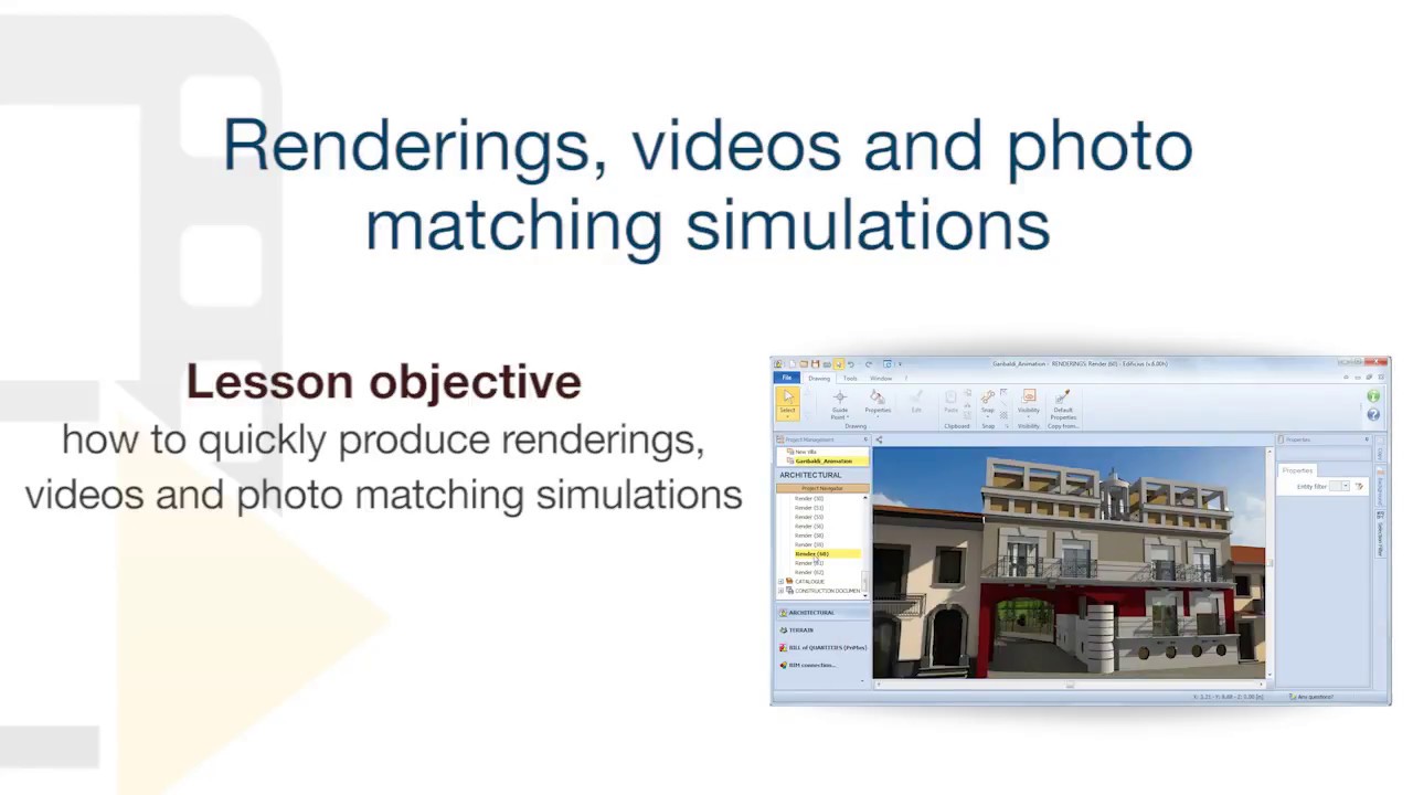 Edificius Tutorial - Renderings, video and photo matching simulations - ACCA software - YouTube