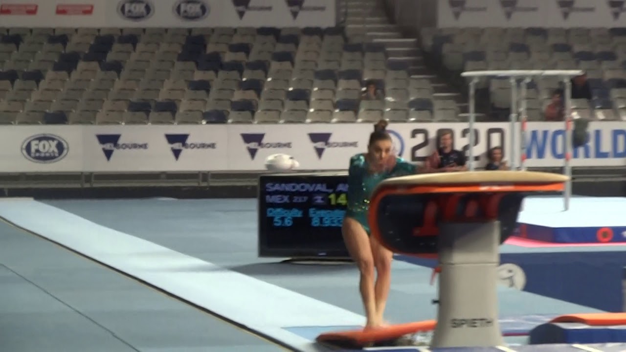Ahtziri Sandoval - MEX - Vault 2 - 2020 World Cup Gymnastics, Melbourne ...