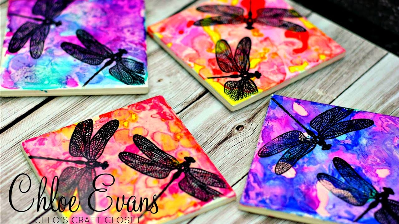 Dragonfly Dream Coasters - Chlo's Craft Closet - YouTube