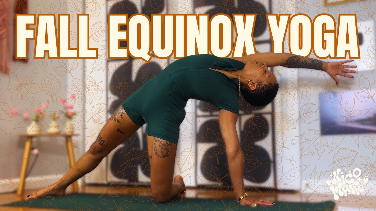 Fall Equinox Yoga | Balancing, Grounding, Releasing | 15 Minutes - YouTube