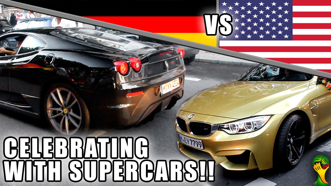 FOOTBALL CELEBRATION - SCUDERIA, M4, C63, R8.. - YouTube