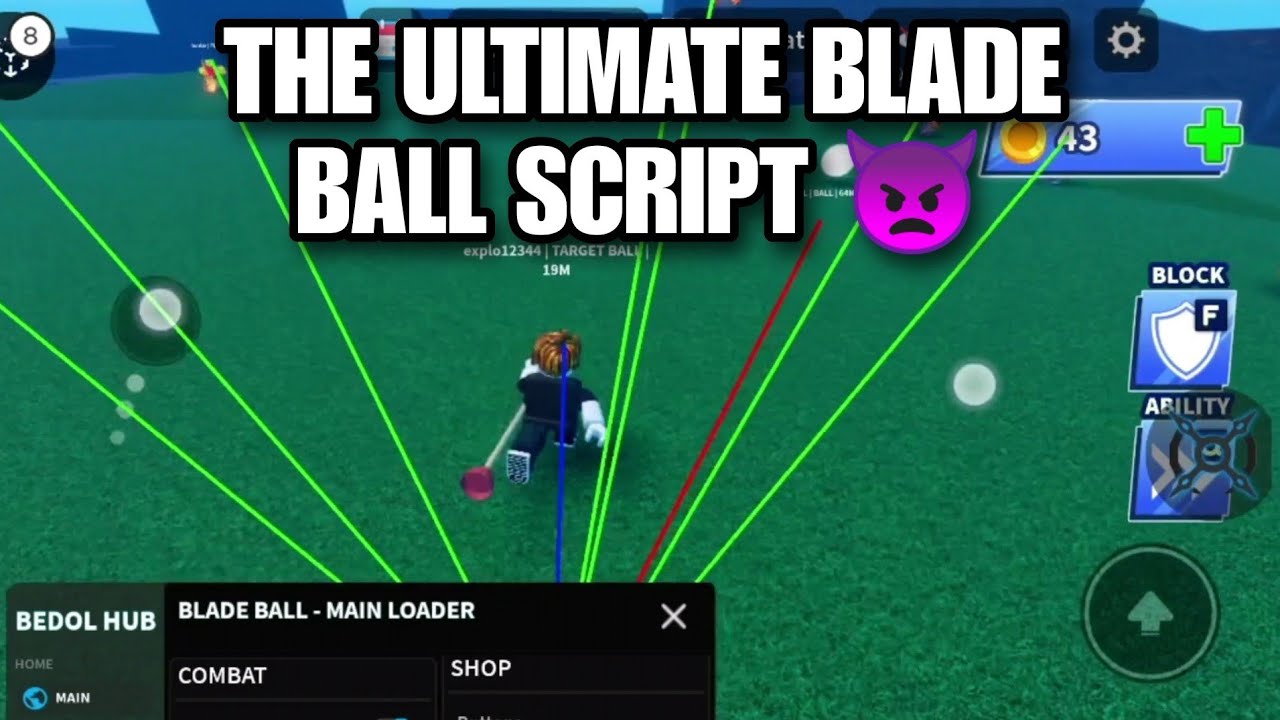 THE ULTIMATE BLADE BALL SCRIPT 👿 (Works On Any Mobile Executer And Pc ...