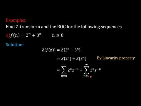 Lecture-12_Z-Transform Examples using Properties(1) - YouTube