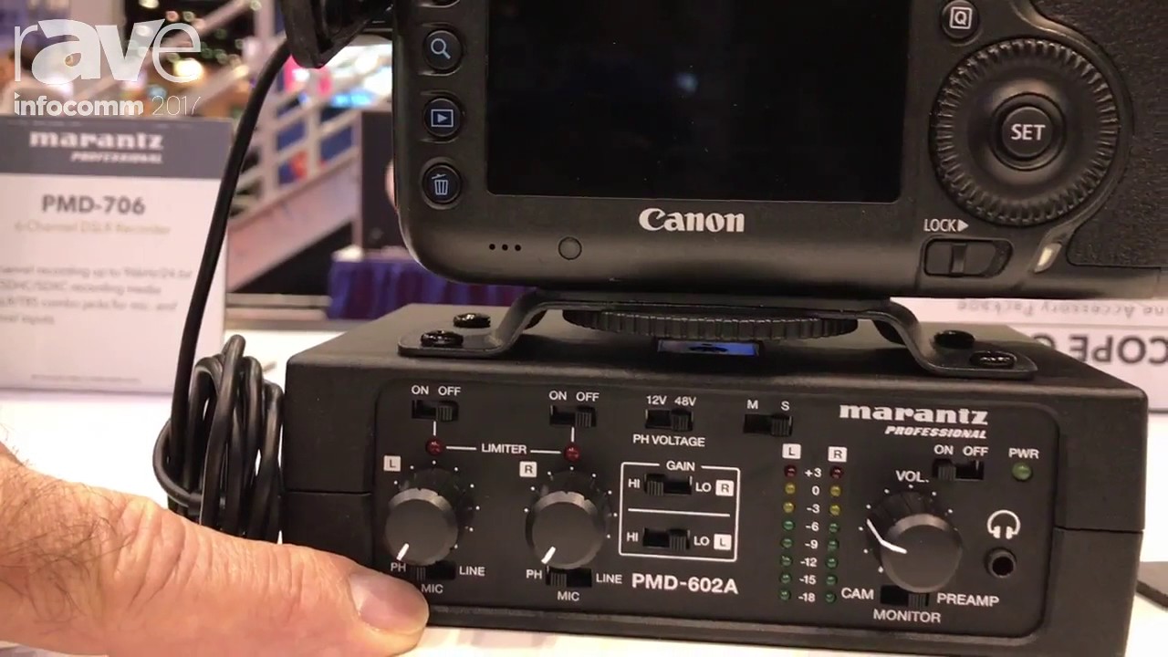 InfoComm 2017: Marantz Professional Shows Off PMD-602A 2-Channel ...