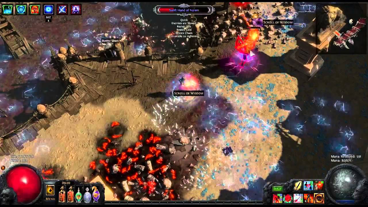 Path of Exile - Colosseum lvl 82 Map Full Clear (SC) - YouTube