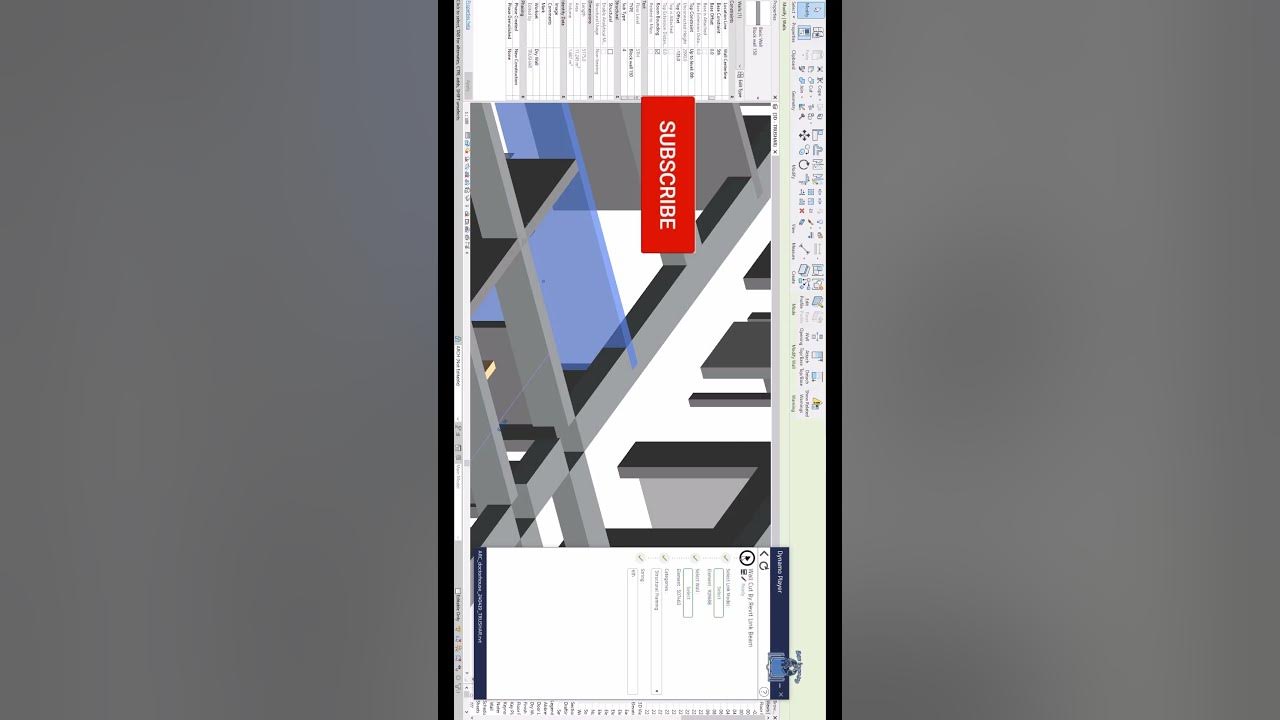 Wall Cut By Revit Link Model Beam Bimautomation Visualprogramming Freelearningshorts Youtube