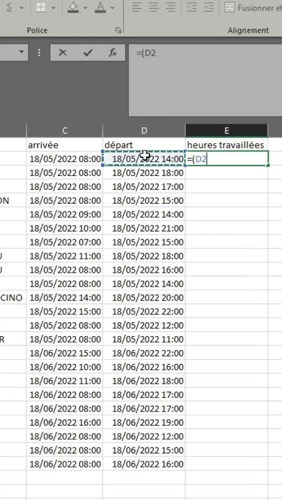 Comment calculer les heures de travail sur Excel avec cette astuce - YouTube