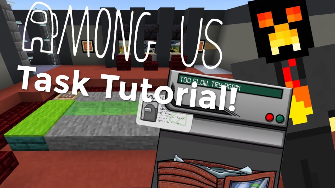 How to make the Admin Card Swipe in Minecraft - Among Us in Minecraft ...