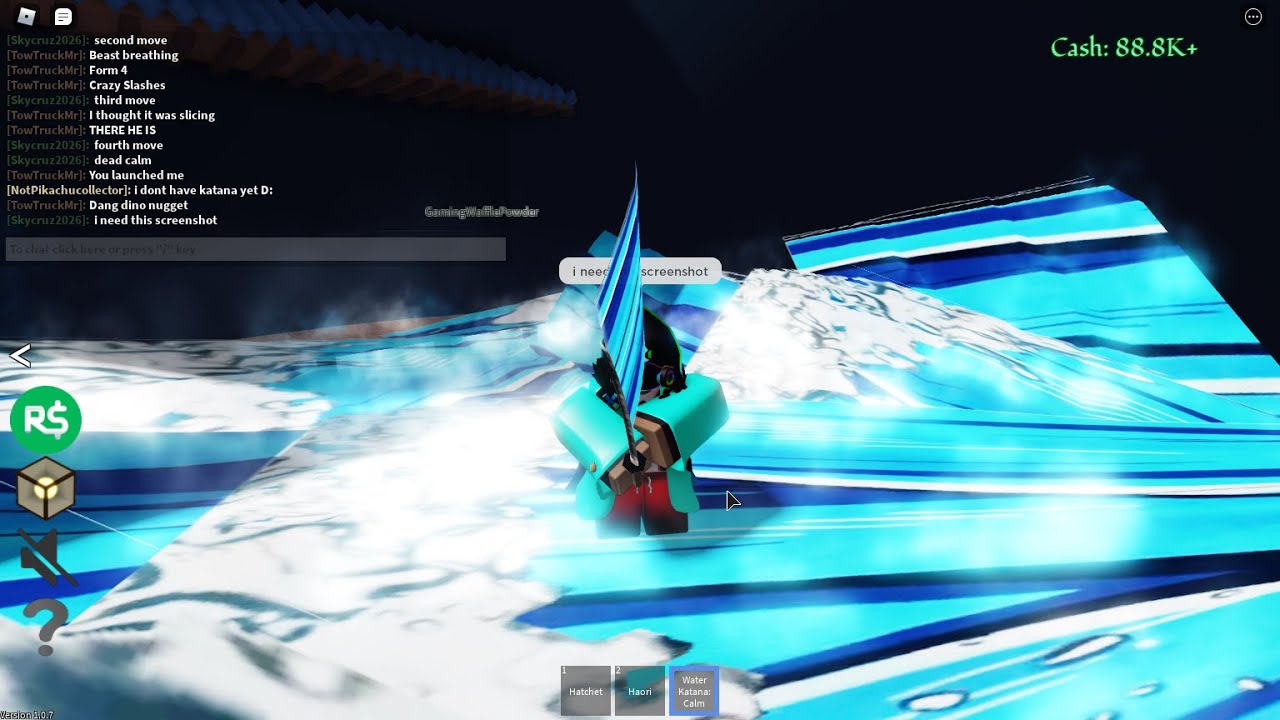 New Demon Slayer Tycoon water breathing calm style showcase - YouTube