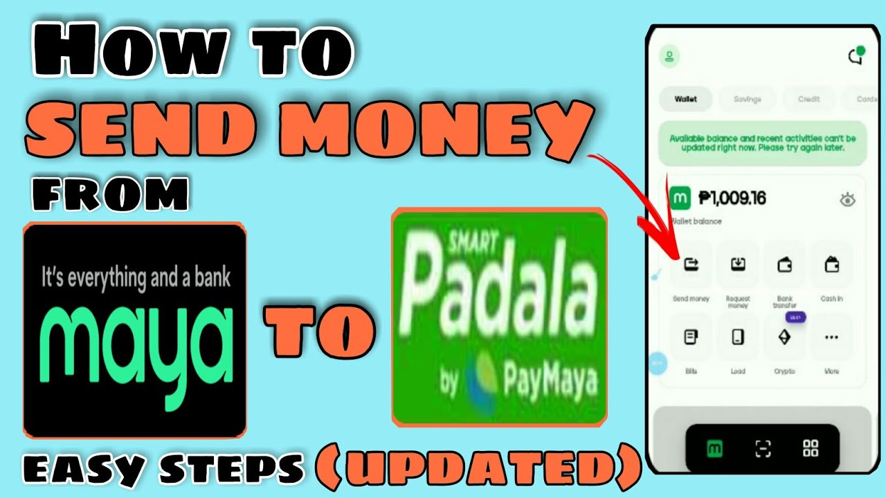 HOW TO SEND MONEY FROM PAYMAYA TO SMART PADALA | EASY STEPS tagalog ...