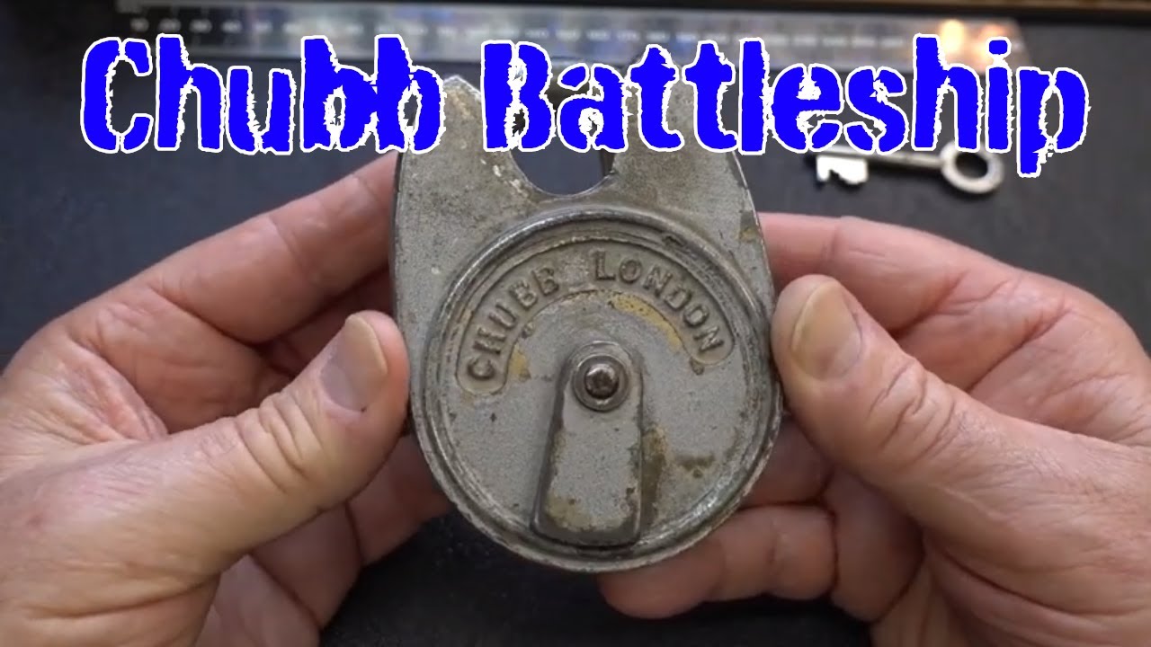 (1384) Chubb Battleship (1K11) Padlock Picked Open - YouTube