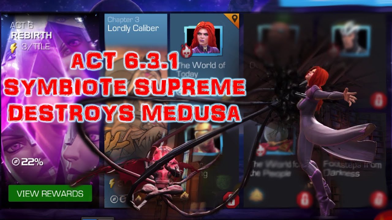 MCOC: Story Quest Act 6.3.1 Boss Medusa In The World of Today - YouTube