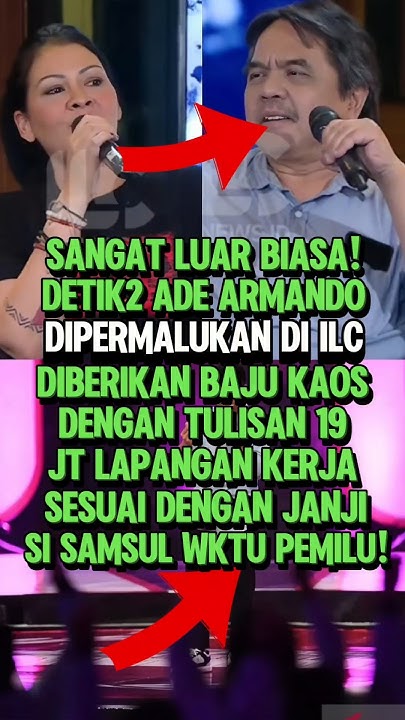 GERAM!!! ADE ARMANDO DIPERMALUKAN DI ILC KARNI ILYAS NGAKAK #shorts #adearmando #ilc - YouTube
