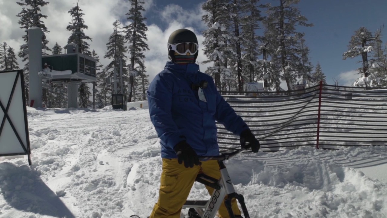 SNOGO Ski Bike - YouTube