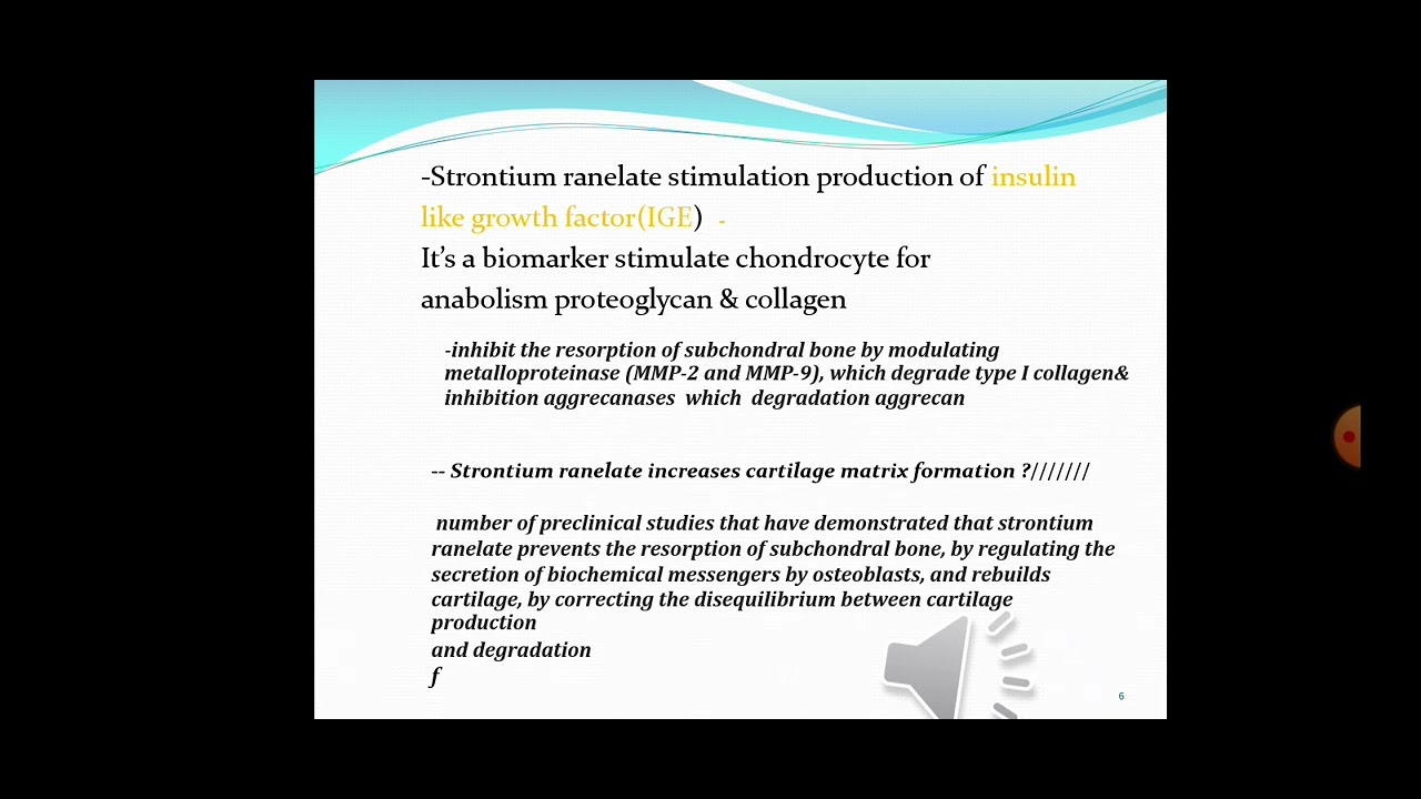 Strontium ranelate in treatment osteoarthritis - YouTube