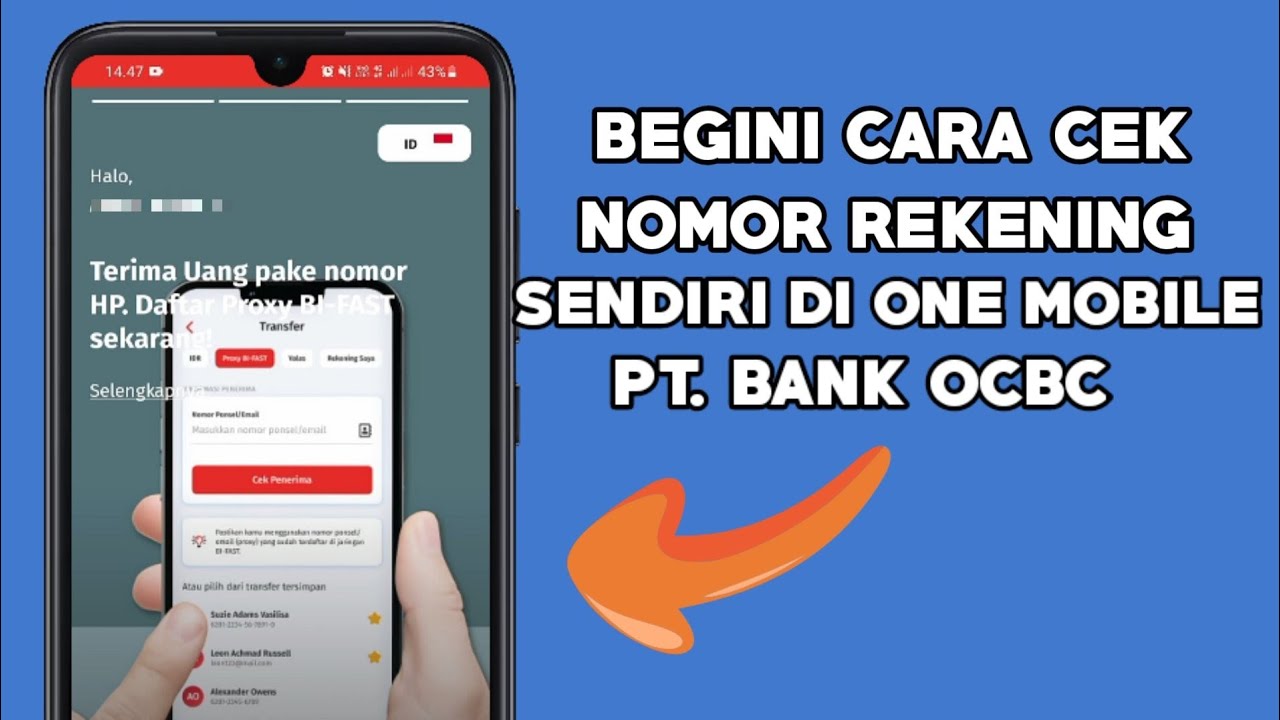 Cara Melihat Nomor Rekening Sendiri Di Aplikasi One Mobile Bank OCBC ...