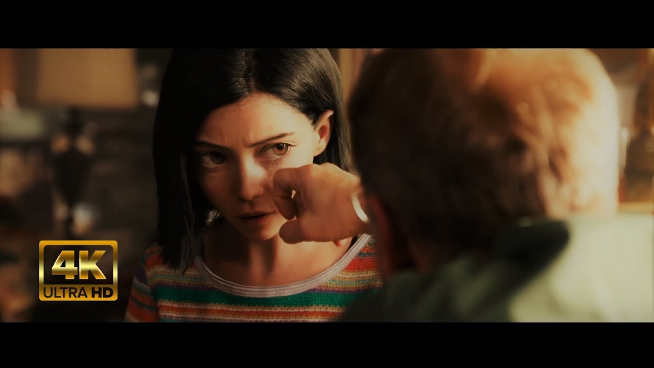 Alita:the face of angle and the body built for battle - YouTube