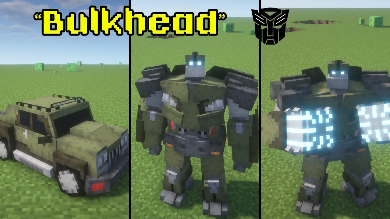 หนุ่ยนต์ Tranformer "Bulkhead" | Minecraft #2 - YouTube
