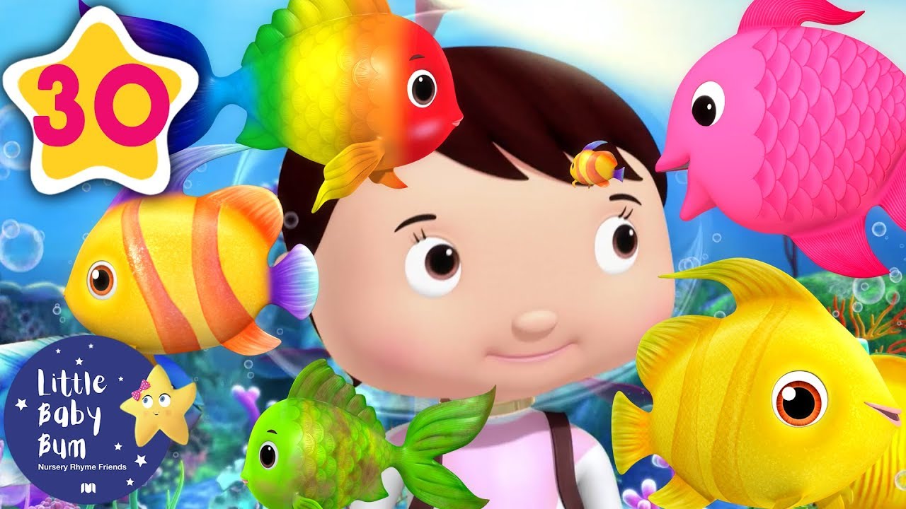Learn Numbers! | 10 Little Fishes | +More Educational Songs | Nursery ...