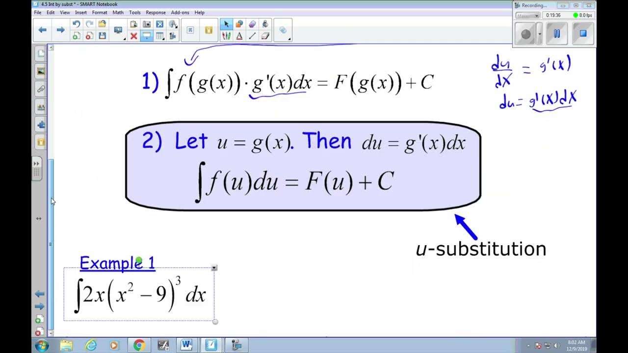 AP Calculus u-substitution - YouTube