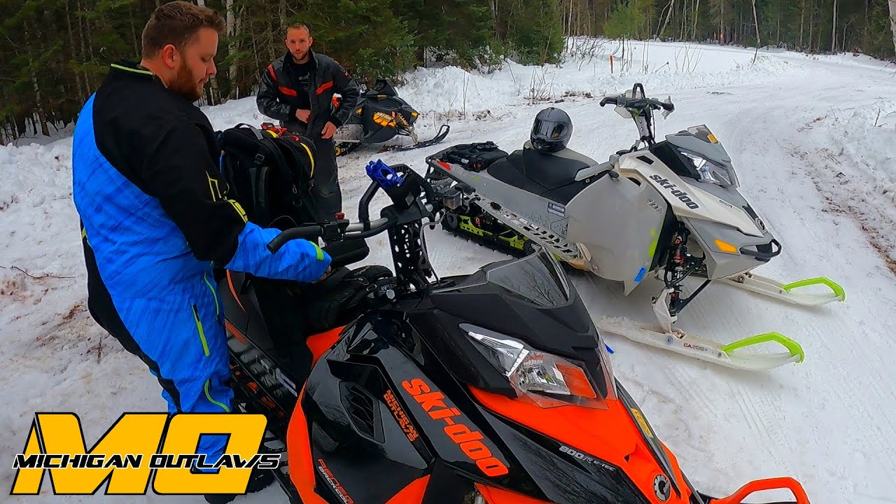 First UP Snowmobile Trip This Year! - YouTube