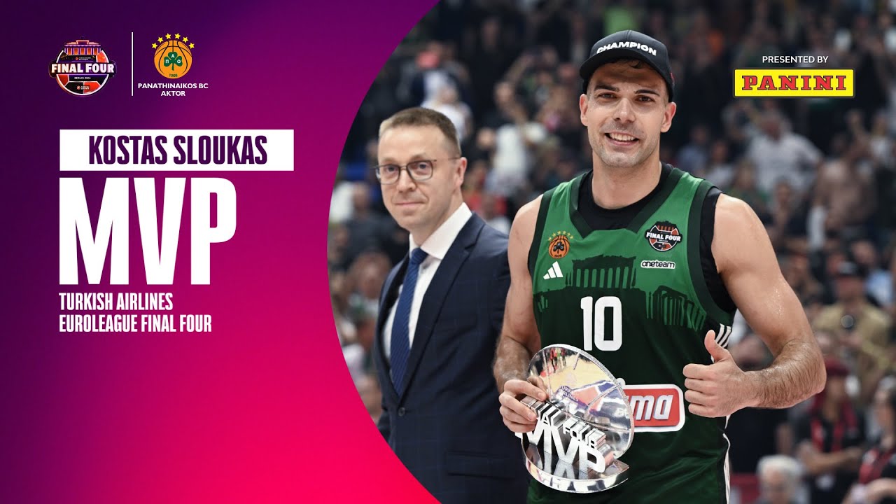 Kostas SLOUKAS | FINAL FOUR MVP | 2023-24 Turkish Airlines EuroLeague - YouTube