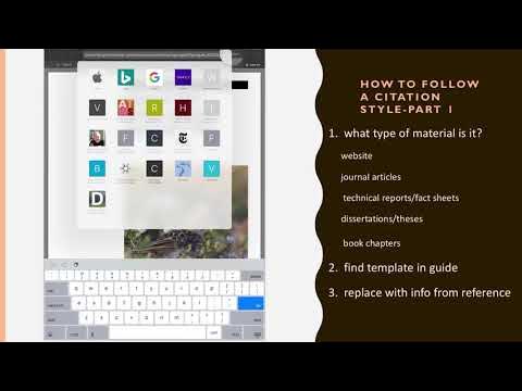 Citation formatting- JWM - YouTube