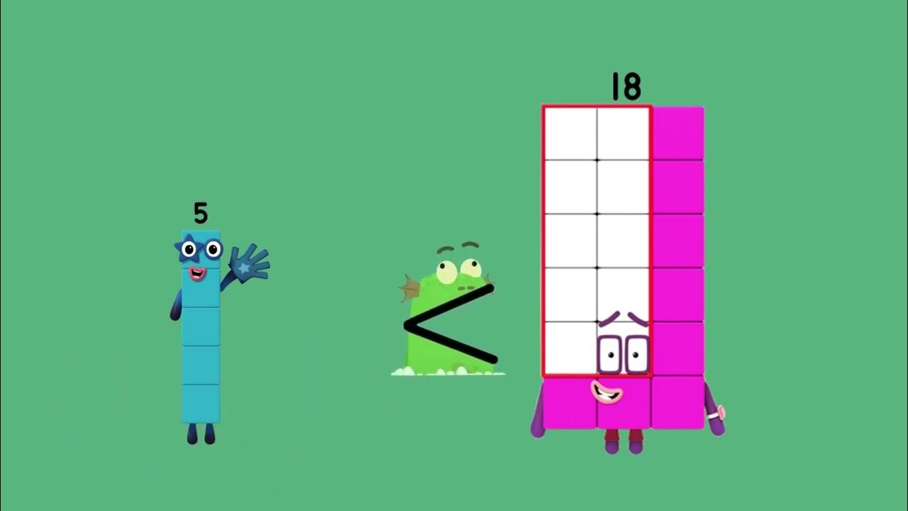 Let's learn about greater than and less than with Numberblocks - Part 2 - YouTube