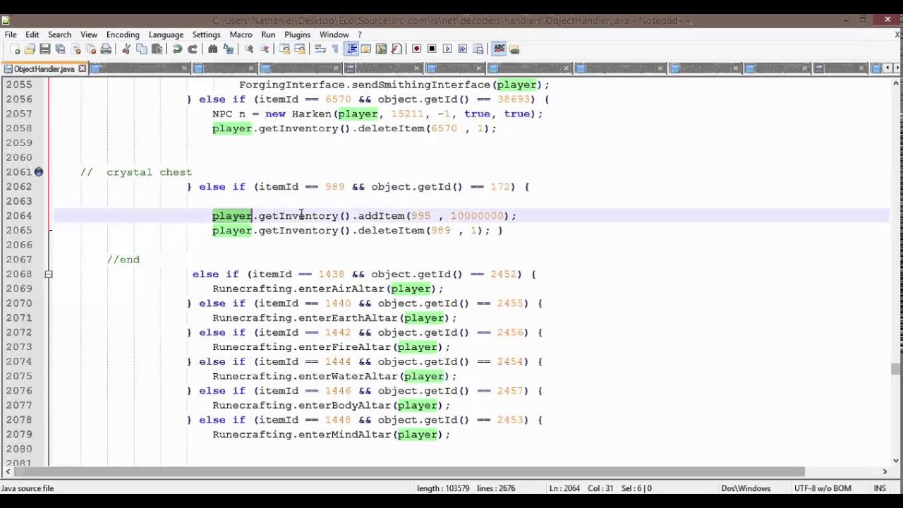 How do edit the crystal key chest on your runescape private server ...