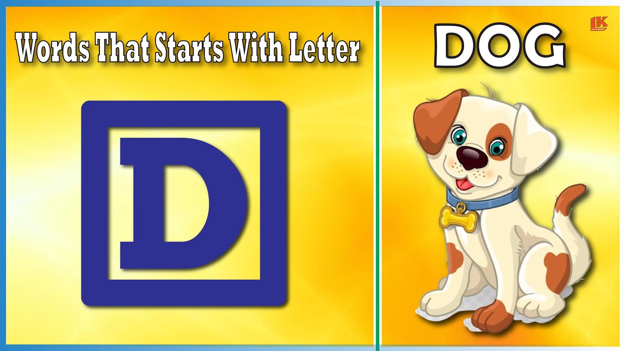 Words That Starts With Letter D | Learn the Letter D | Alphabets ...