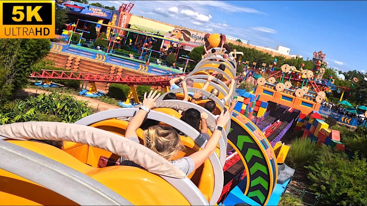 Slinky Dog Dash POV 5K Back Row Disney’s Hollywood Studios Orlando, FL ...