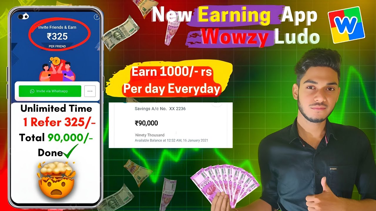 New Online Earning App | Wowzy Ludo App | Refferal problem solved | Per ...