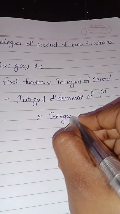integral of product of two functions#important #maths #basicmaths 🕵️🕵️🕵 ...