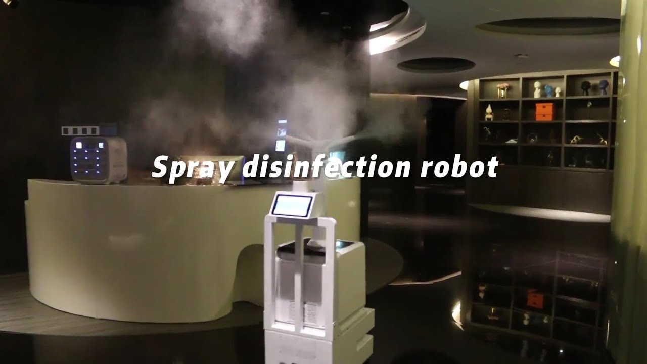 Fully Automated Driverless Spray Disinfection Robot - YouTube