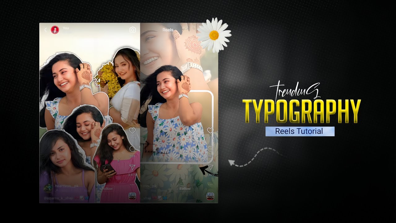 Instagram Trending Typography reels editing || 3D reels editing in ...