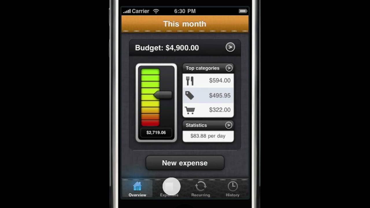 MoneyBook iPhone App - YouTube