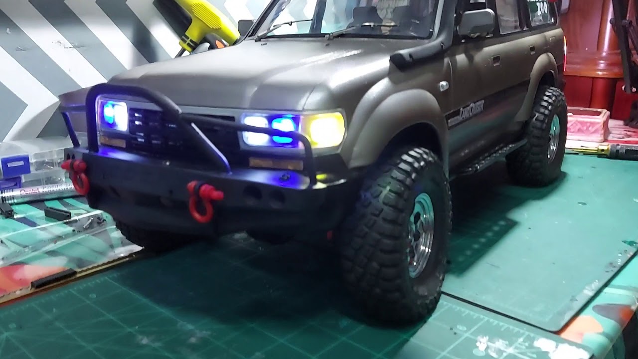 LC80 Toyota RC with diesel engine sound. - YouTube