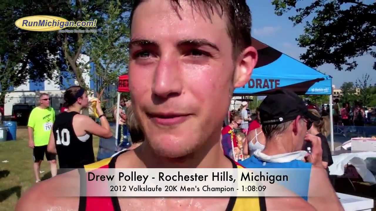 Interview: Drew Polley of Rochester Hills, 2012 Volkslaufe 20K Overall ...