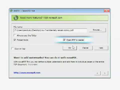 DiggyPOD PDF Creation Instructions for Windows 7 - YouTube