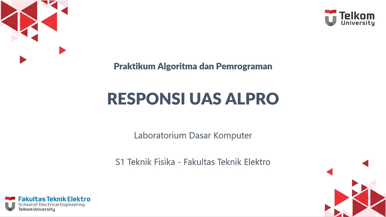 Responsi UAS Alpro | Teknik Fisika - YouTube