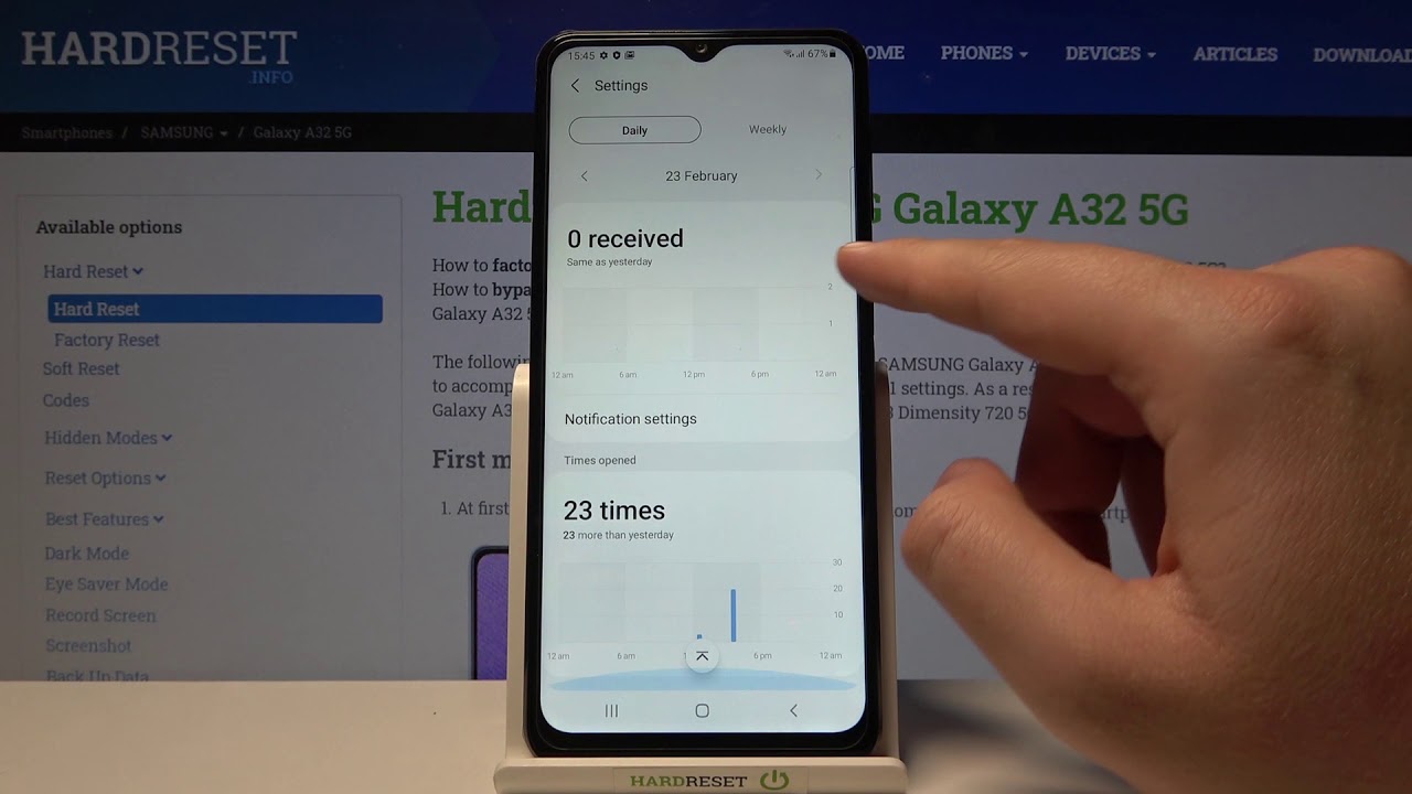 How To Check Number Of Apps Opened Each Day In Samsung Galaxy A32 How To Check Number Of Apps Opened Each Day In Samsung Galaxy A32