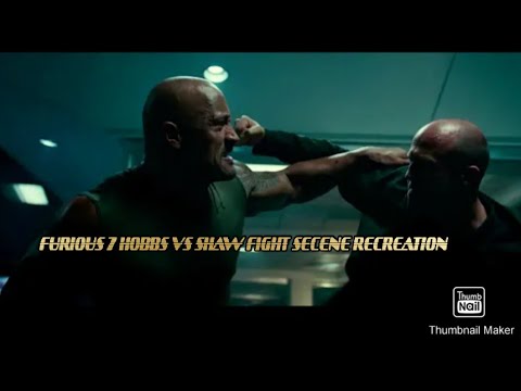 FURIOUS 7 | HOBBS VS SHAW FIGHT SECENE RECREATION| ANJ ROCKS - YouTube