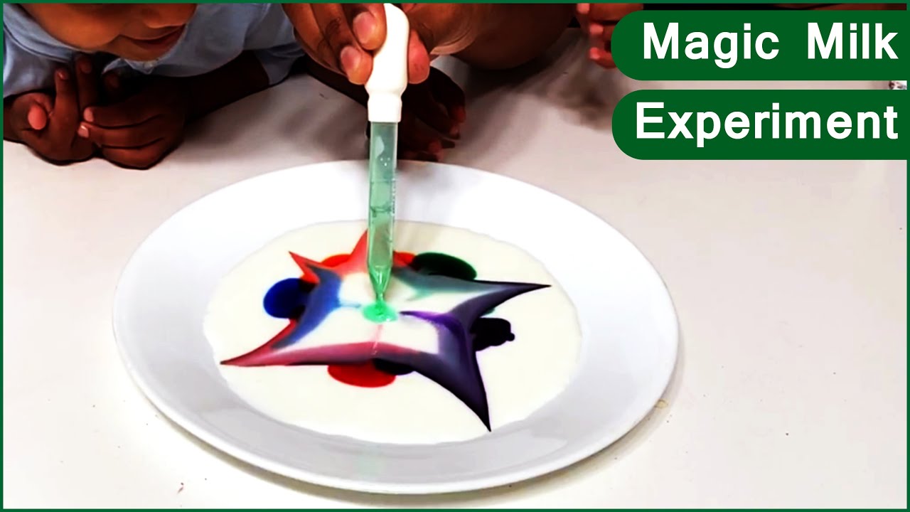 Color Changing Magic Milk Science Experiment for Kids - YouTube