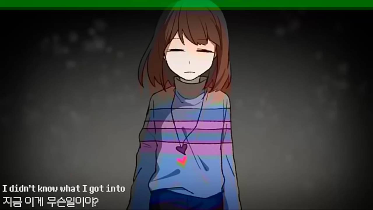Undertale\frisk singing her side of stronger than you - YouTube