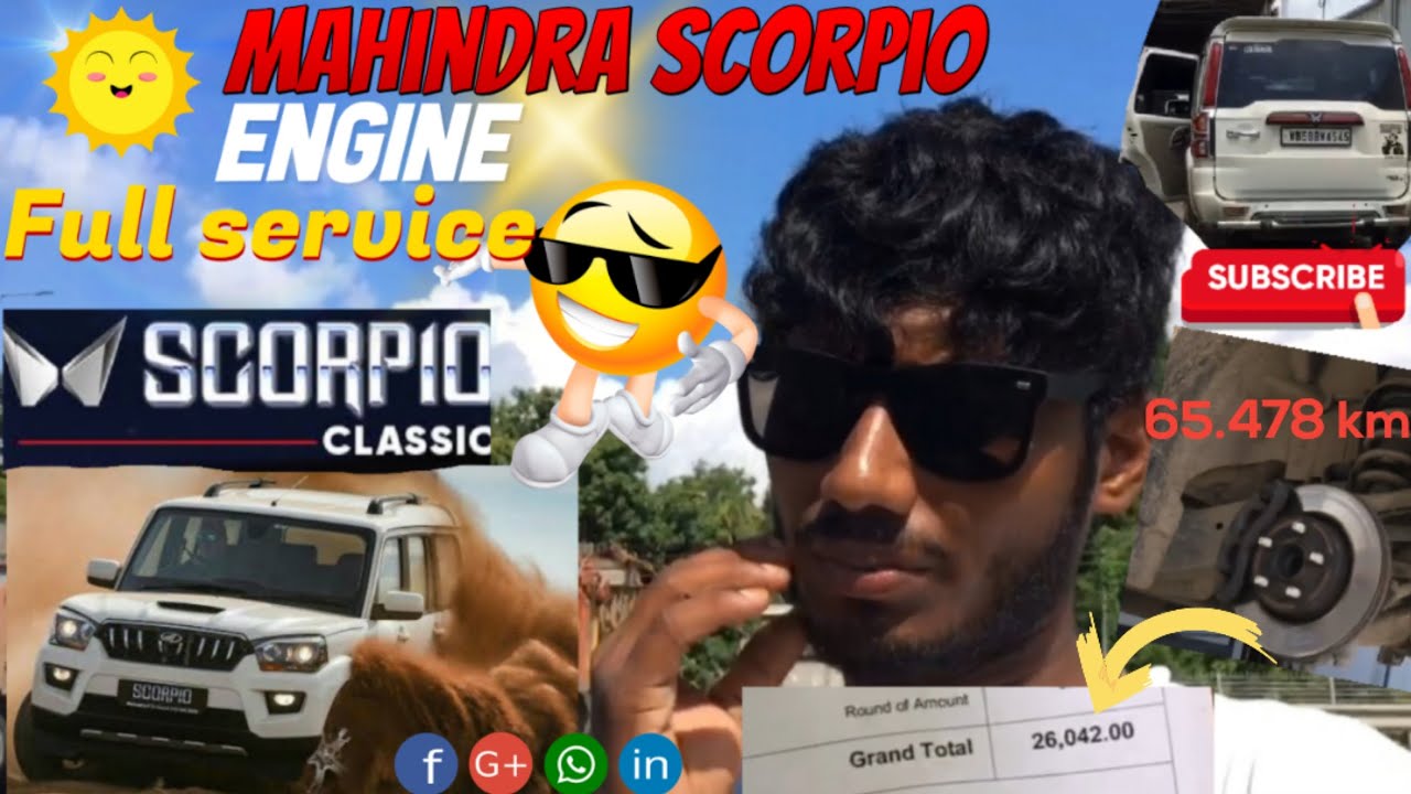 Mahindra Scorpio| classic S9 | full 65479 km engine service full video ...