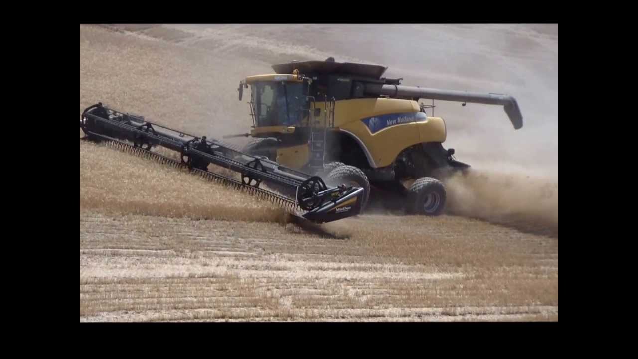 New Holland CR9080 Hillside Combine 072713.2 - YouTube