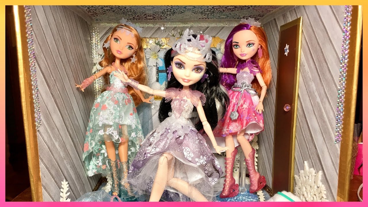 Seasons Fairest On Ice Dolls Winter Room Tour ~ever After High