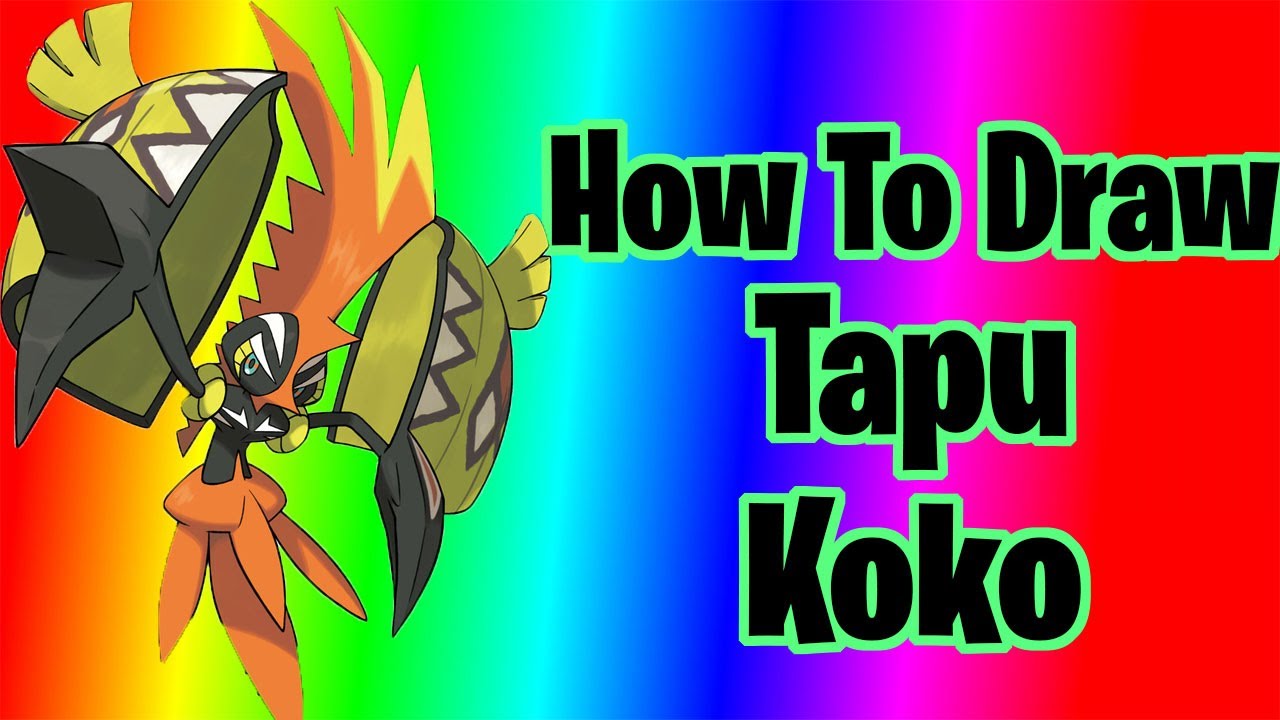 How To Draw Tapu Koko From Pokemon Gen 7 Step By Step - YouTube